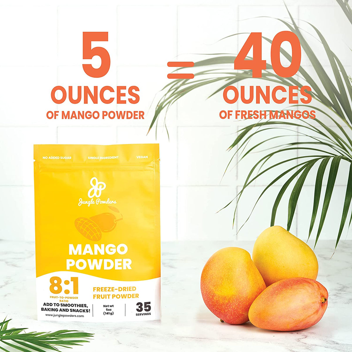 Jungle Powders Freeze-Dried Mango Powder 5oz / 141g – junglepowders
